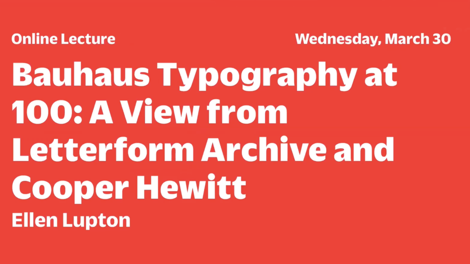 Herbert Bayer: Bauhaus Master | Cooper Hewitt, Smithsonian Design Museum